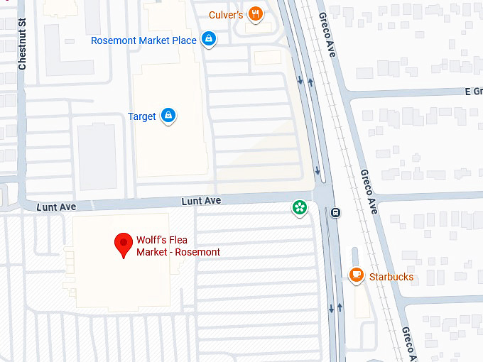 16. wolff's flea market rosemont map