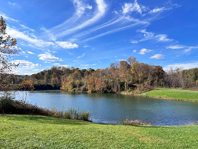 Mirror-like waters reflecting Ohio's sky so perfectly, you'll wonder which way is up. Nature's Photoshop, no subscription required.