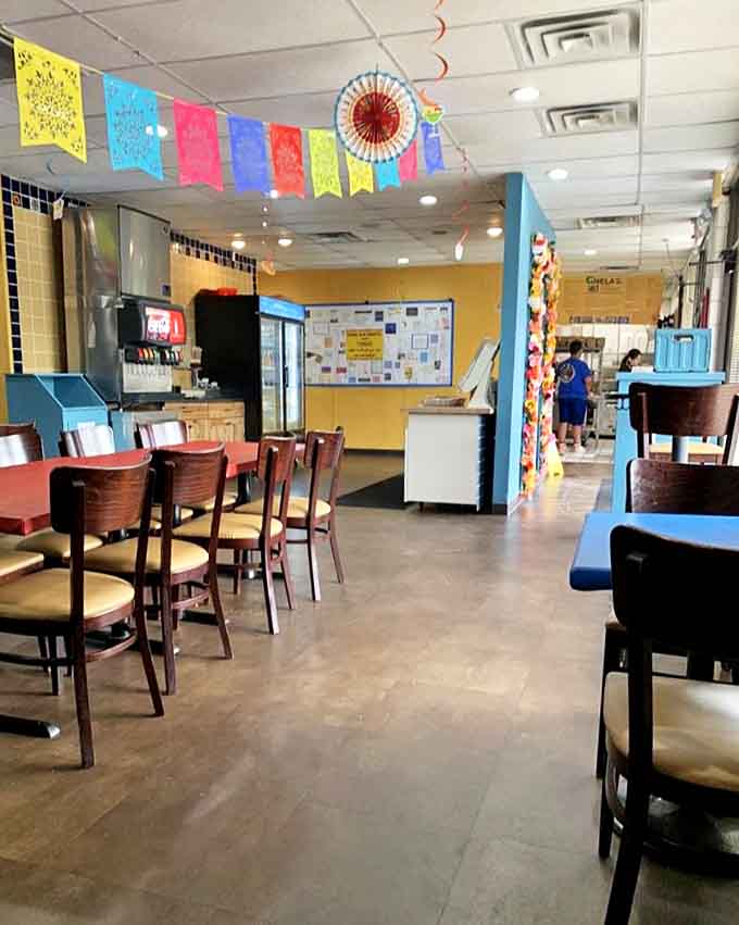 Step inside to a fiesta of colors and casual charm &ndash; where the simple interior lets you know the focus is squarely on what matters: the food.