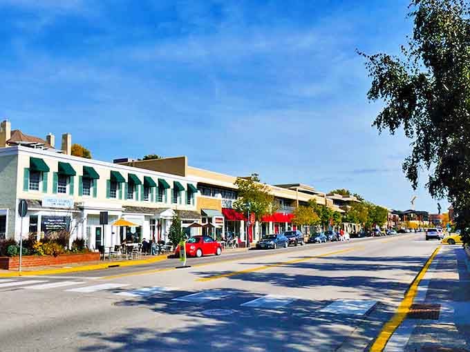 Downtown Wayzata's charming streetscape offers a perfect blend of small-town warmth and upscale shopping that'll empty your wallet with a smile.