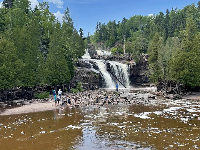 The falls transform with each season &ndash; summer brings rushing waters while winter crafts intricate ice sculptures that glisten in the sunlight.