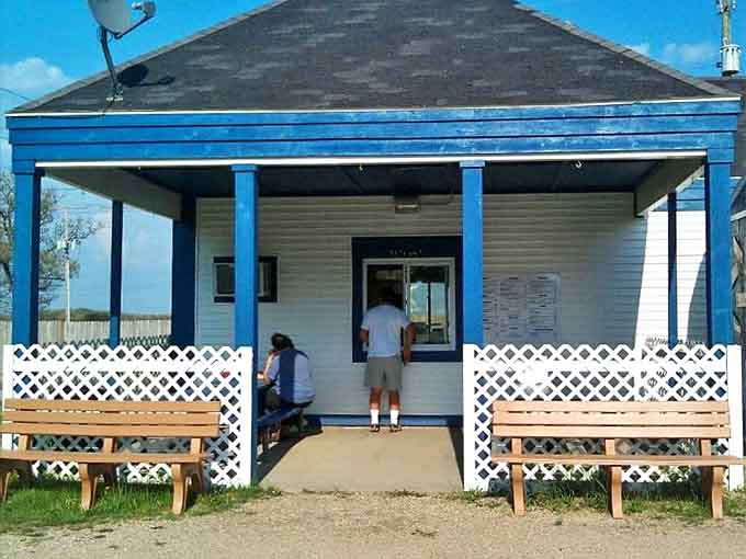 Step right up to burger paradise! The welcoming front porch with its classic white lattice invites you to slow down and savor the simple pleasures.