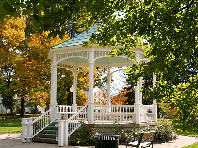This gazebo has hosted more marriage proposals than a jewelry store, and honestly, can you blame anyone for popping the question here?