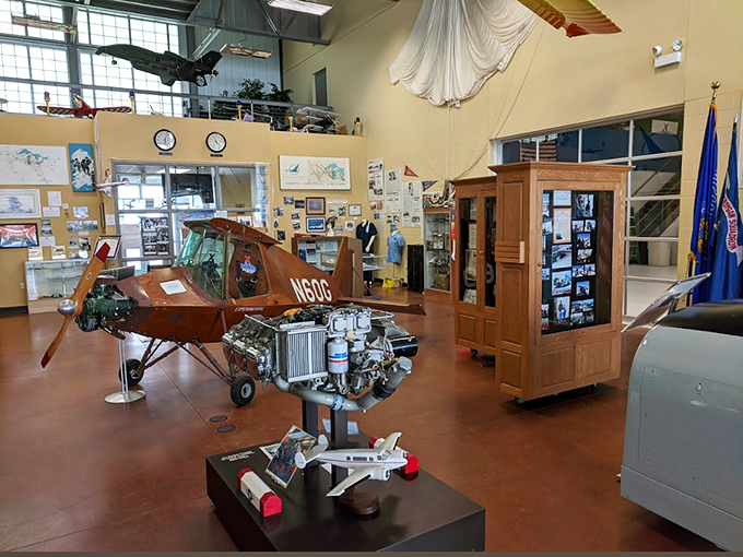 Step inside to discover a wonderland of aviation history, where vintage aircraft and memorabilia tell stories of courage and innovation.