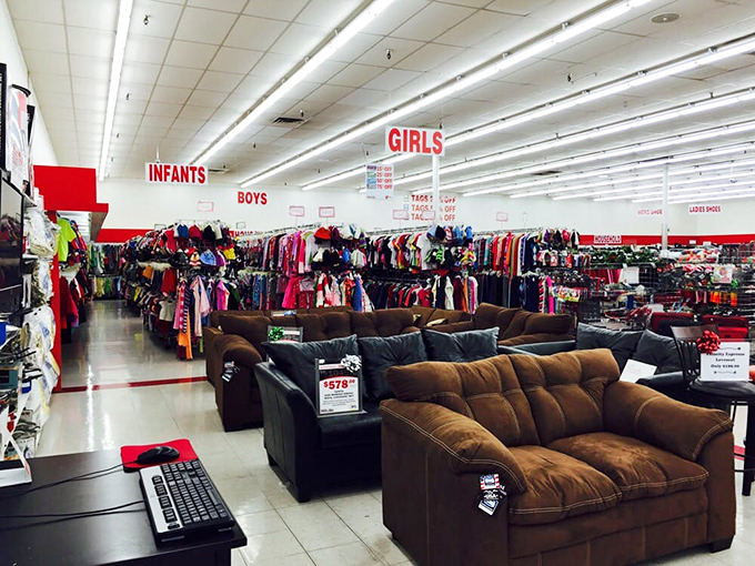 Endless aisles stretch before you like a choose-your-own-adventure book where every choice leads to potential treasure or delightful confusion.