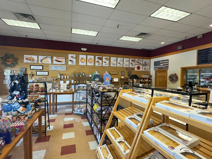 Step inside and the treasure hunt begins. Wooden shelves and display cases showcase the real stars of this show&mdash;pies that could make a pastry chef weep with joy.