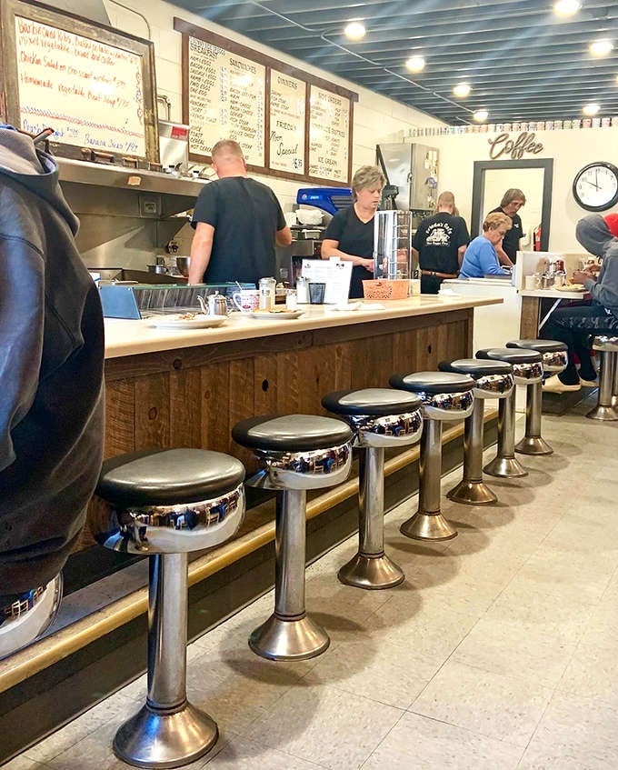 The counter at Frieda's isn't just seating &ndash; it's front-row tickets to the greatest breakfast show in Minnesota, complete with chrome stools that spin tales.
