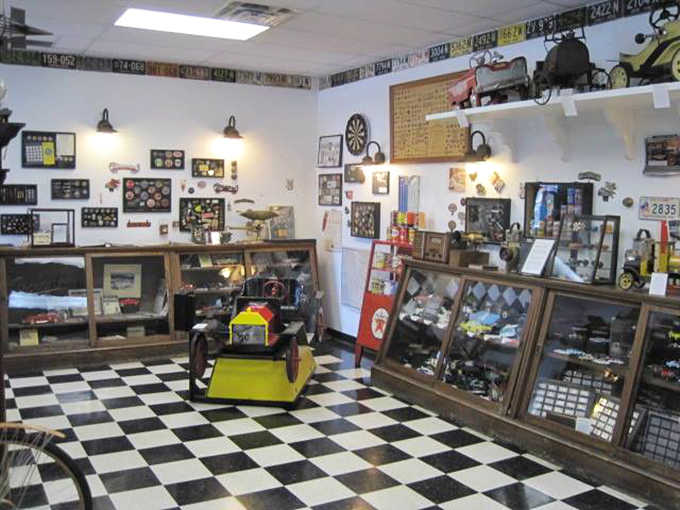 Step onto the classic checkered floor and you're instantly transported to a bygone era where memorabilia tells stories of America's love affair with automobiles.