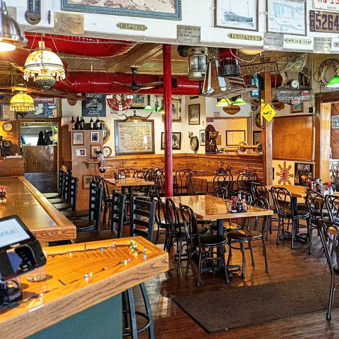 Step inside and you're transported to a maritime museum that happens to serve incredible food &ndash; every inch tells a seafaring story.