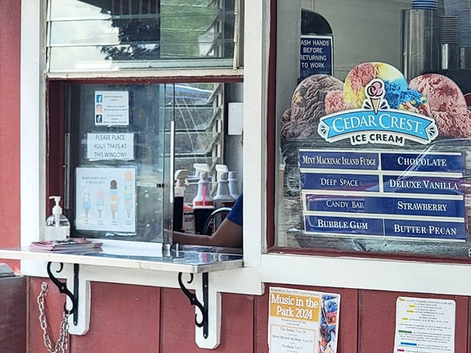 Cedar Crest's flavor board promises sweet relief from summer heat &ndash; choosing just one might be the day's toughest decision.