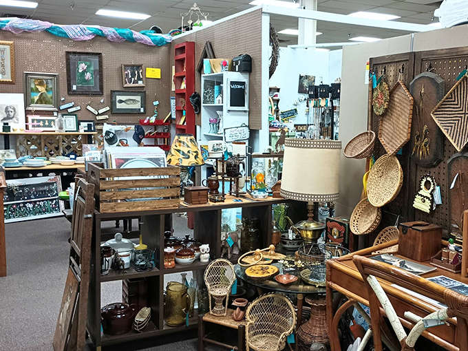 Every aisle tells a different story &ndash; from mid-century modern to Victorian elegance, the vendor booths create neighborhoods of nostalgia under one roof.