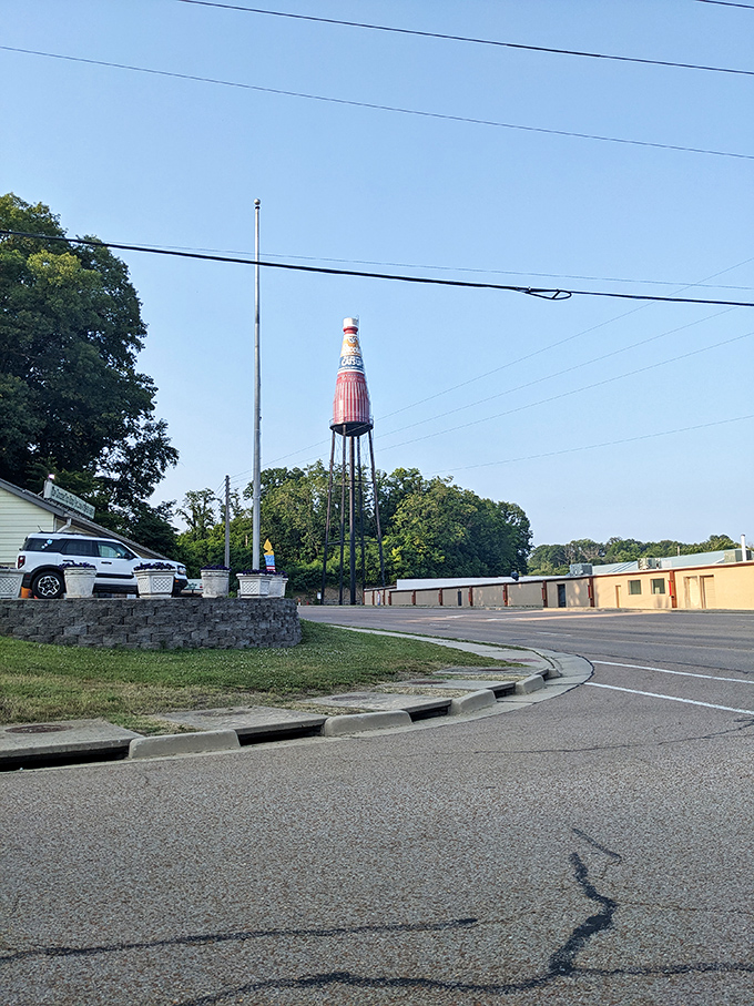 Standing sentinel in Collinsville since 1949, the Brooks Catsup Bottle has outlasted the very factory it once served. Talk about job security!