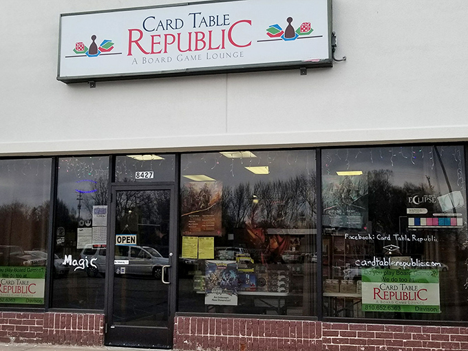 A gamer's paradise hiding in plain sight, the storefront's simple exterior belies the treasure trove of tabletop wonders within.