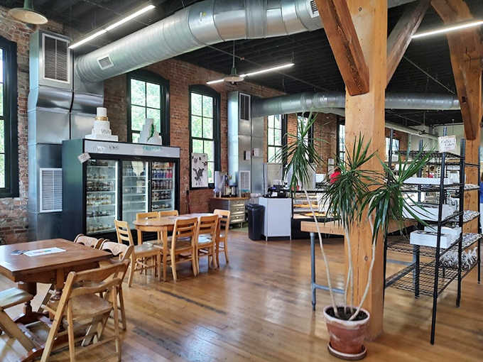 Exposed brick meets modern comfort in this thoughtfully designed space where every corner invites you to linger a little longer.