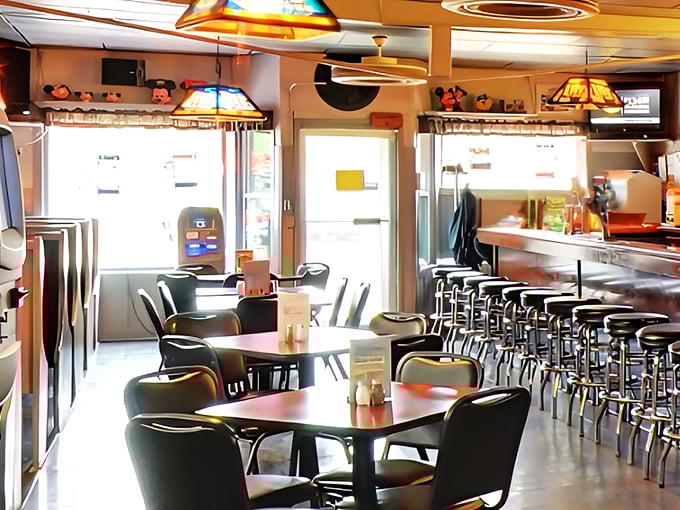 Step inside to discover the cozy, lived-in charm that no corporate chain could replicate &ndash; where warm lighting, comfortable seating, and decades of memories create the perfect dining atmosphere.