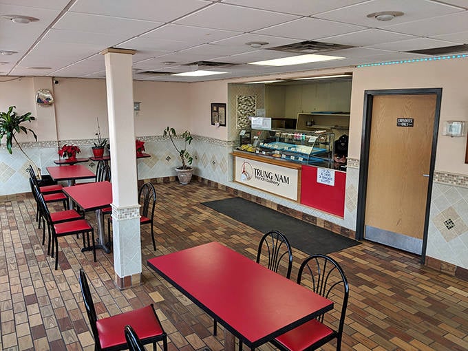 Simple, no-frills interior lets the food take center stage &ndash; exactly as it should be in a serious bakery.