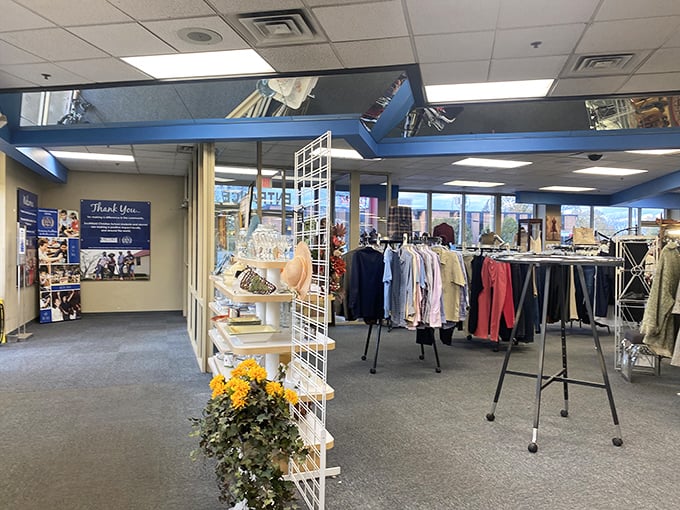 Step inside to discover a meticulously organized wonderland where secondhand shopping feels like a first-class experience.