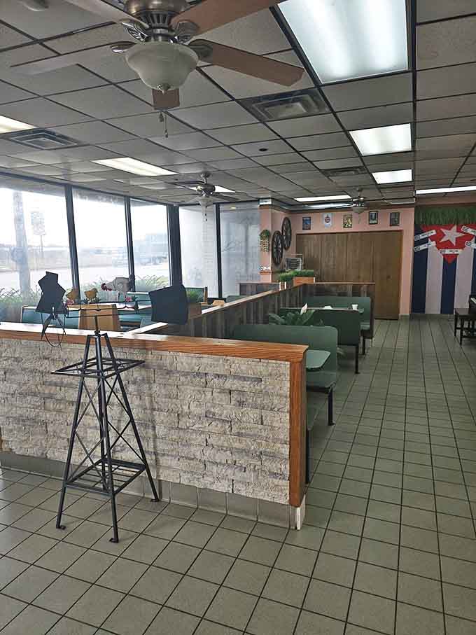 The casual interior balances Cuban charm with Midwest comfort &ndash; not flashy, but the perfect backdrop for the flavor explosion that's about to happen.