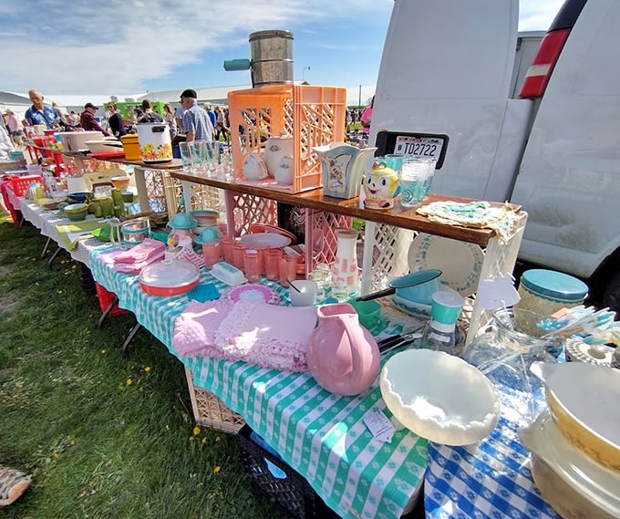 Pastel paradise! Vintage kitchenware in dreamy colors that would make your grandmother swoon with nostalgia.