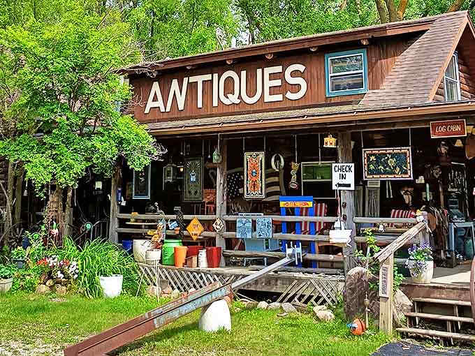 Rustic charm meets artistic vision at the antique shop, where treasures from yesteryear await those with a keen eye for nostalgia.