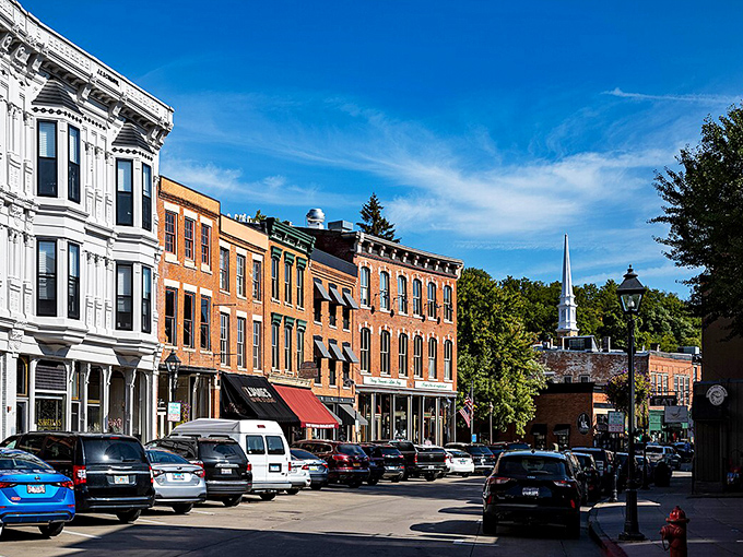 Main Street Galena could double as a European film set, its preserved 19th-century storefronts telling stories of bygone prosperity and enduring charm.