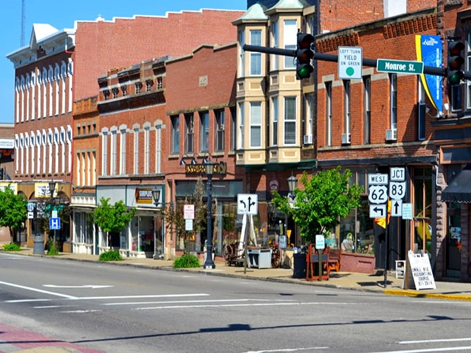 Downtown Millersburg offers a visual feast of historic architecture, where every storefront holds tales of generations past.