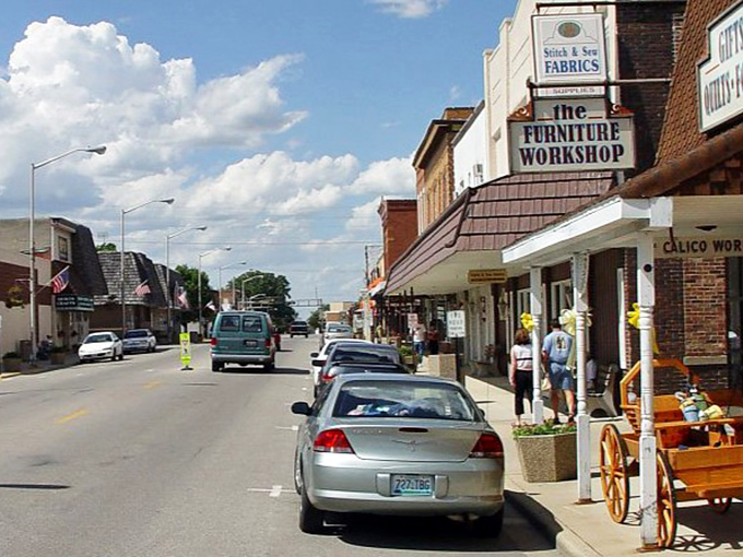 Downtown Arthur's charming storefronts offer a perfect blend of yesteryear and today, where modern convenience meets old-world craftsmanship.