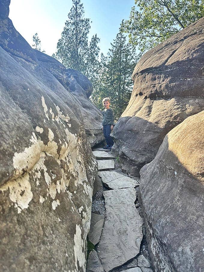 Squeezing through ancient rock passages makes you feel like Indiana Jones, minus the boulder chase and with significantly better life insurance coverage.
