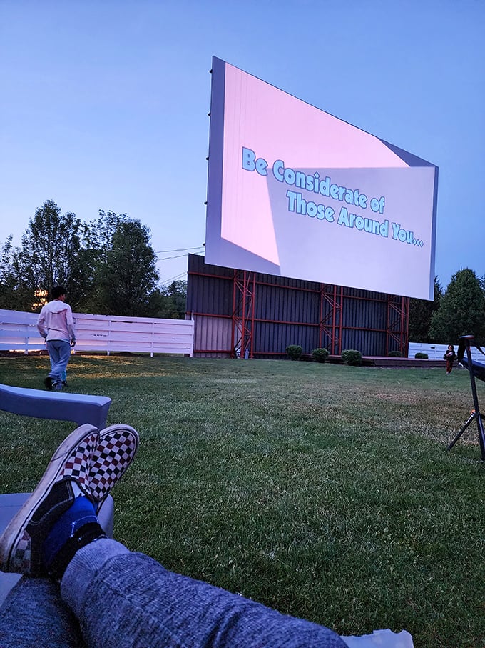 "Be Considerate of Those Around You" &ndash; drive-in etiquette hasn't changed since the golden age, reminding us some traditions are worth preserving.