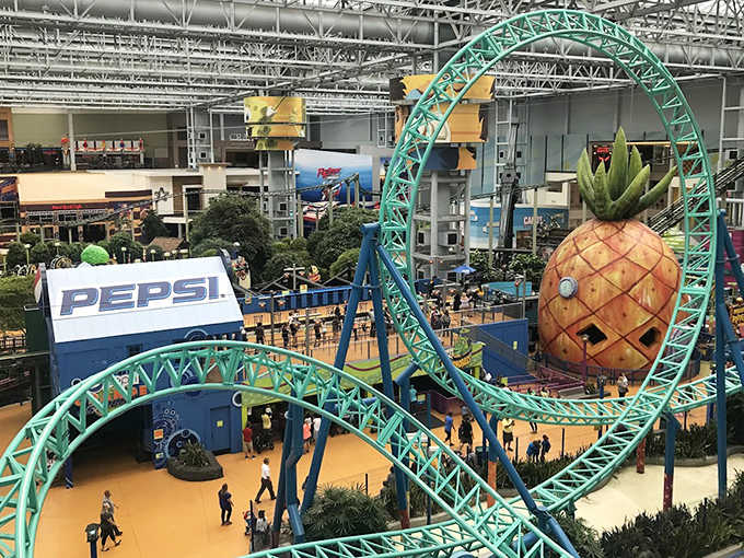 The nearby roller coaster adds a touch of adrenaline to your day &ndash; perfect for celebrating after you've conquered all 18 holes.