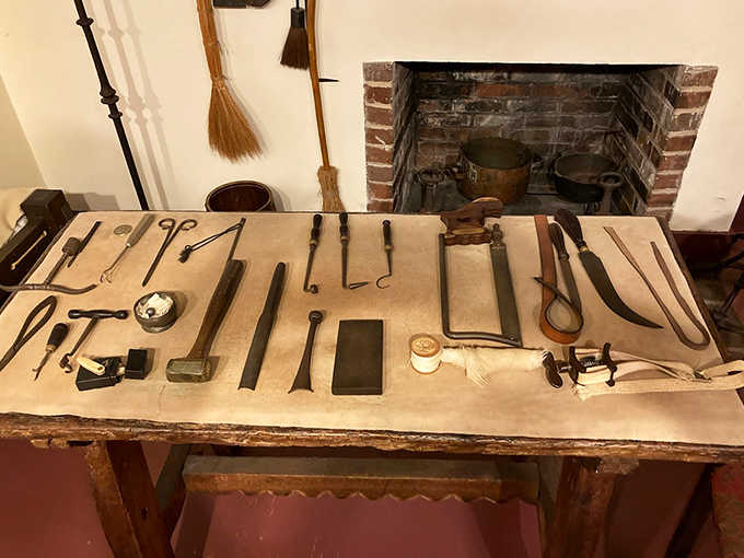 Talk about a toolbox of terror! These surgical instruments weren't for the faint-hearted, making today's doctor visits seem like luxury spa treatments.