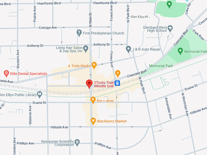 2Toots Train Whistle Grill 10 Map