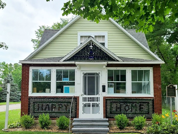 Look closely at the facade&mdash;those aren't bricks, they're bottles! This quirky home proves recycling can be architectural genius.