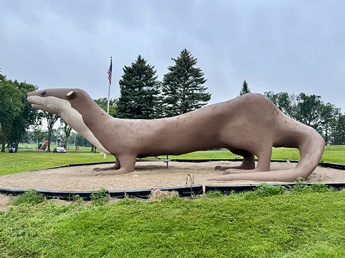This massive mammal mascot has become a beloved landmark where kids climb and adults snap photos. Otto's living large!