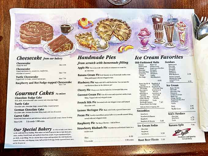 This menu isn't just a list of food &ndash; it's a love letter to American classics. The hardest decision you'll make today is pie flavor.