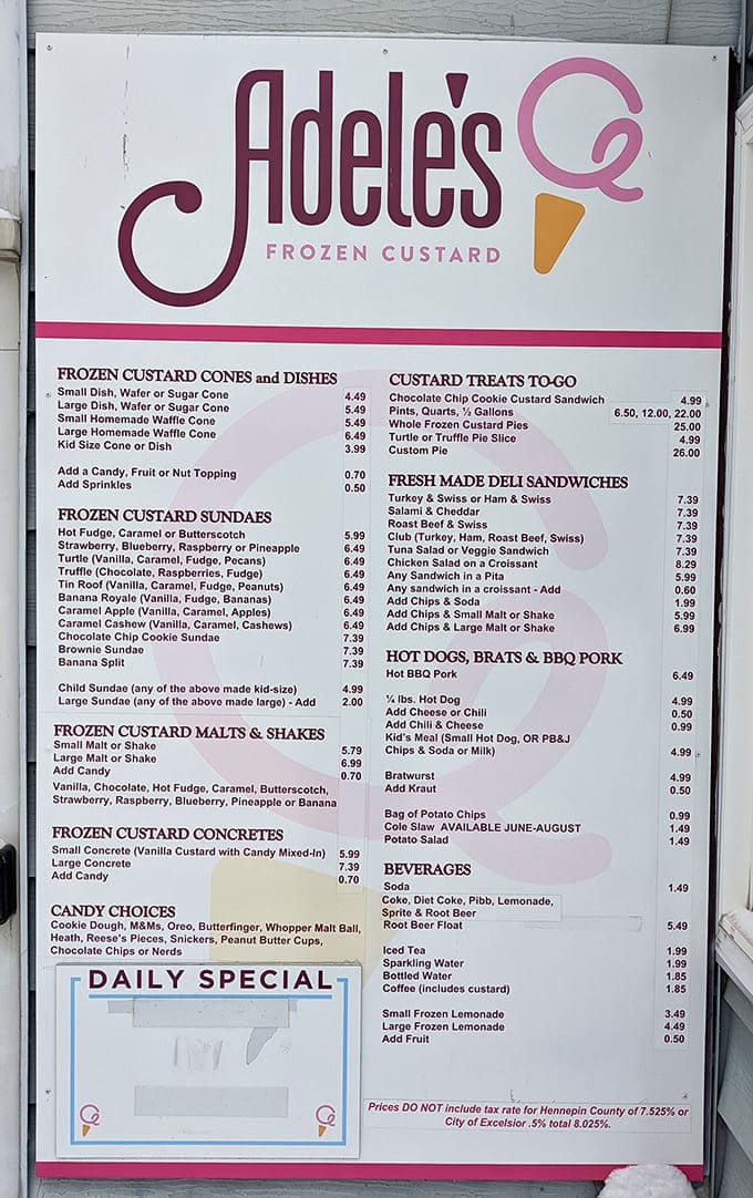 This menu offers more delicious decisions than a game show, from turtle sundaes to BBQ pork sandwiches.