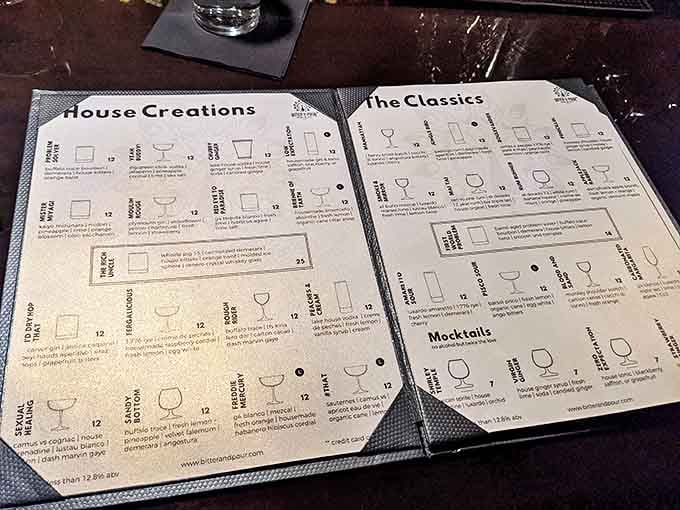 Menu: Not just a list of drinks but a roadmap to liquid adventures &ndash; each carefully described option promises a journey for your taste buds.