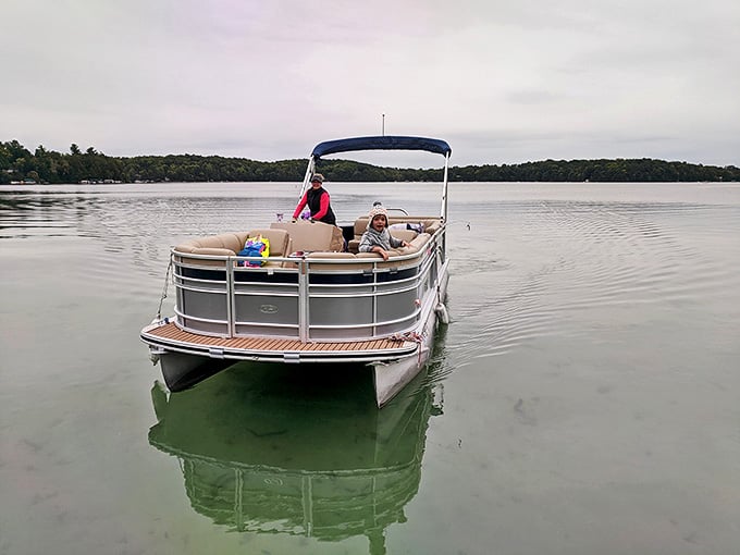Cruising across glassy waters in a pontoon boat beats sitting in traffic, and the views are significantly better than your daily commute.