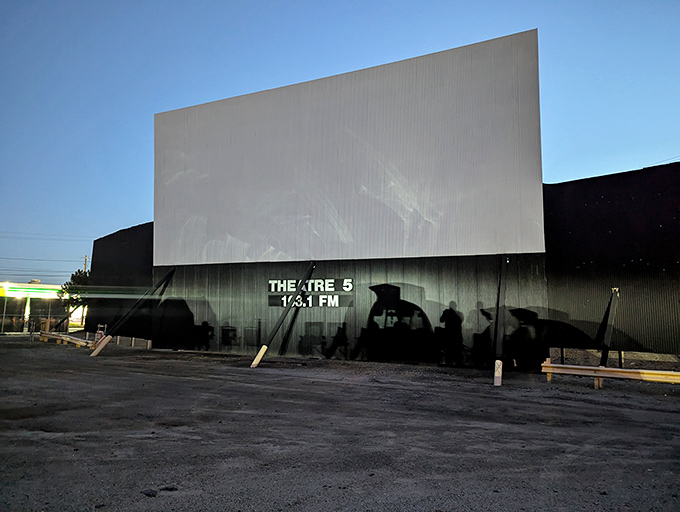 Screen 5 awaits the darkness, when its massive white surface will come alive with Hollywood's latest offerings.