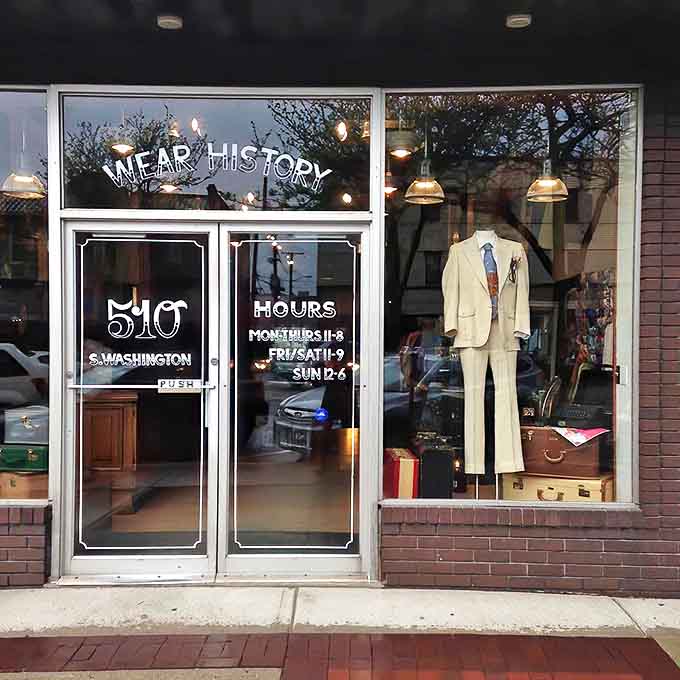 "Wear History" isn't just a clever window slogan &ndash; it's the philosophy that makes this vintage haven stand apart from ordinary thrift stores.
