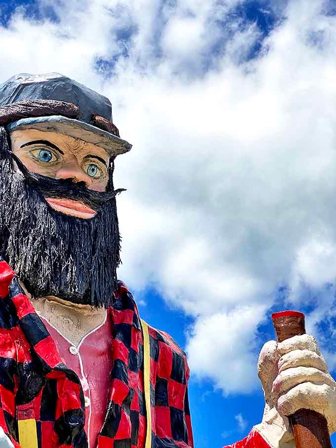 The craftsmanship in Paul's face shows remarkable attention to detail, from his expressive eyes to his meticulously maintained beard.