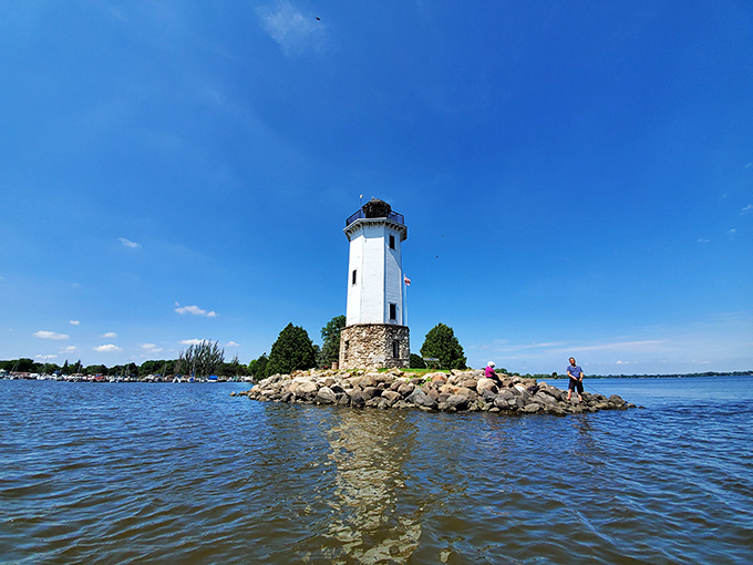 The lighthouse stands sentinel at peninsula's end, like something from a storybook &ndash; climb up for views that'll have your Instagram followers green with envy.