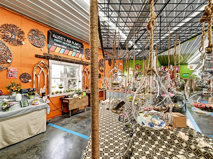 Glass terrariums and hanging plants create a magical greenhouse effect &ndash; bringing the outdoors in with style and whimsy.