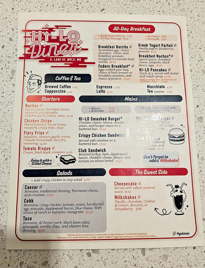 This isn't your grandma's diner menu &ndash; unless your grandma was secretly a culinary genius with a flair for reinventing American classics.