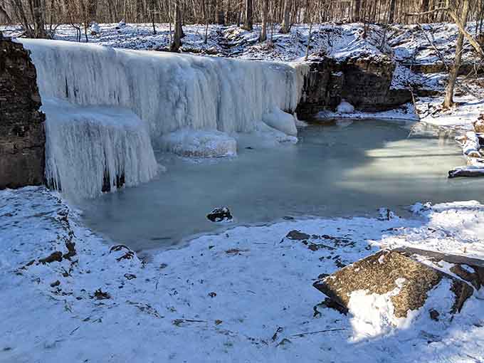 Winter transforms Hidden Falls into a frozen sculpture garden, where ice formations create artwork that would make any gallery jealous of Mother Nature's talent.