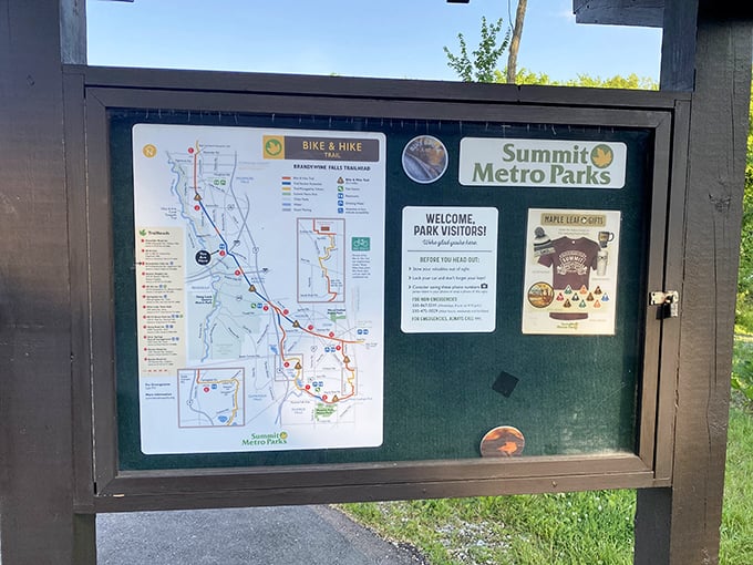 The Summit Metro Parks trail map – your treasure map to Ohio's natural wonders, no pirate accent required.