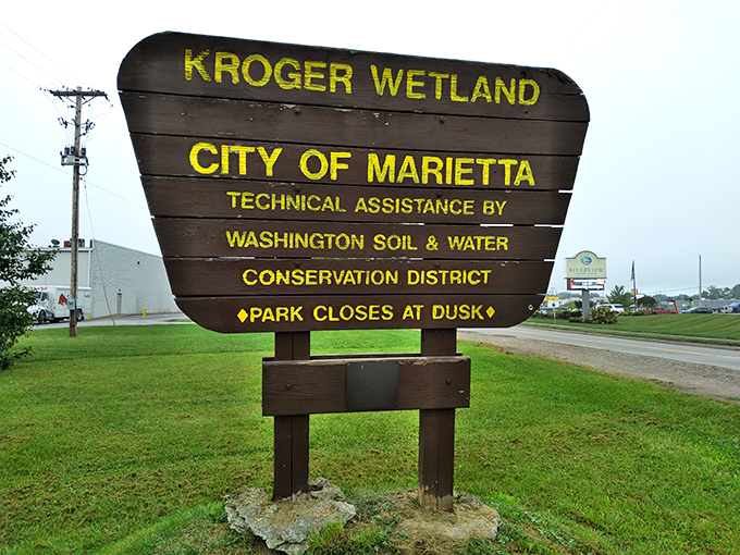 The Kroger Wetland offers a peaceful escape where nature reclaims its territory, providing habitat for wildlife and a breath of fresh air for visitors.