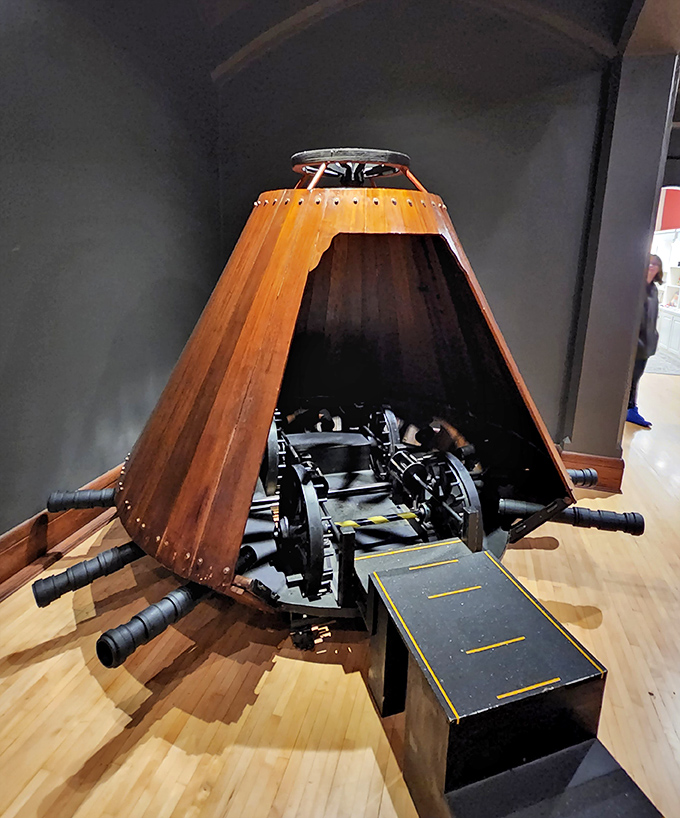 This wooden escape contraption would make Houdini proud &ndash; or possibly terrified. Either way, don't try this at home without supervision!