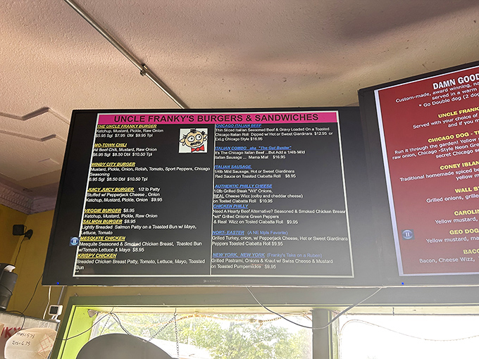 The menu board tells the whole delicious story &ndash; from Chicago classics to Minneapolis favorites, each one crafted with meticulous attention.