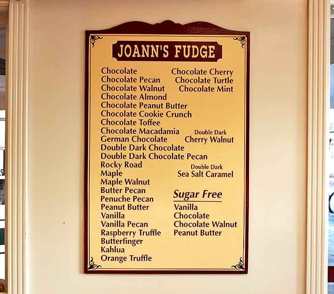 Decision paralysis strikes hard at Joann's menu board &ndash; from Chocolate Pecan to Kahlua, choosing just one flavor feels like Sophie's Choice.